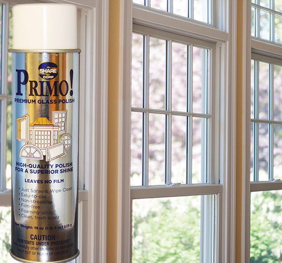 Primo Premium Glass Cleaner And Polish Spray Share Corp